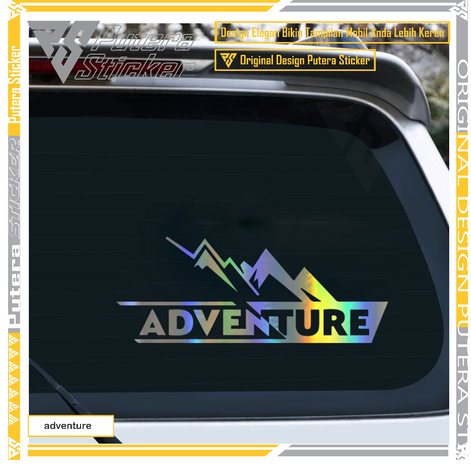 Jdm adventure Car Sticker Car Sticker adventure Writing Car Sticker ...