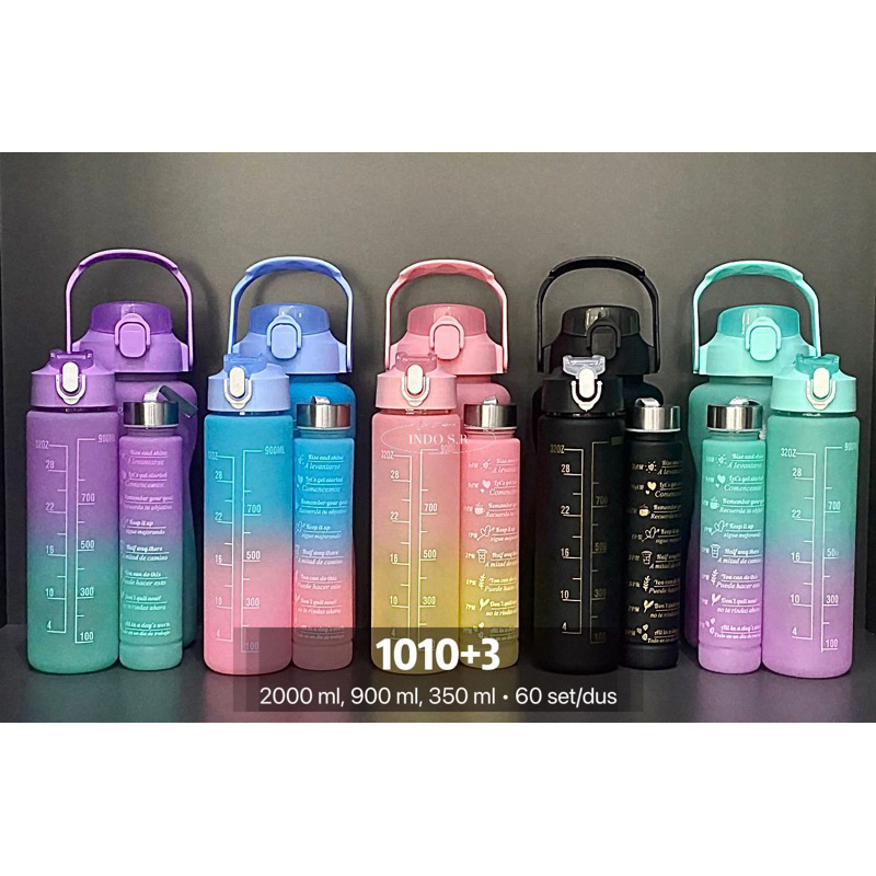 {SA} 2 Liter+900ml+350ml Viral Bottle/1Set Gradation Bottle Contains 3 ...