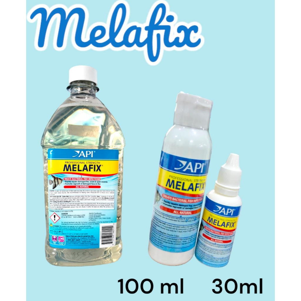 Melafix 30 ml / 100 ml Original. Fish medicine for fins and open wounds ...