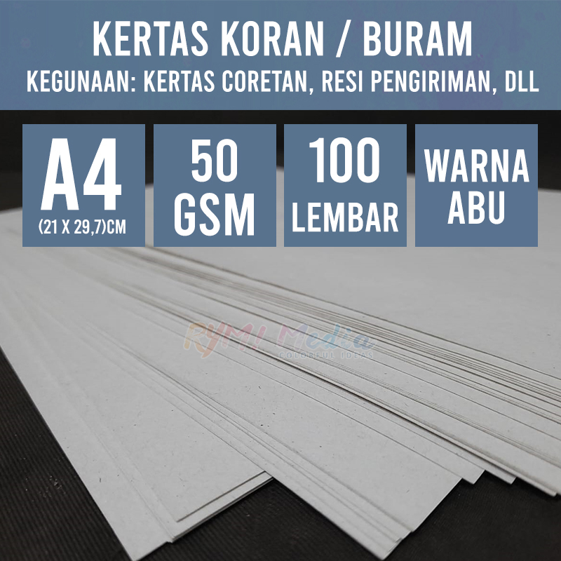 Opaque NEWSPAPER Paper 50 gsm A4 contains 100 sheets / Thin Newspaper ...