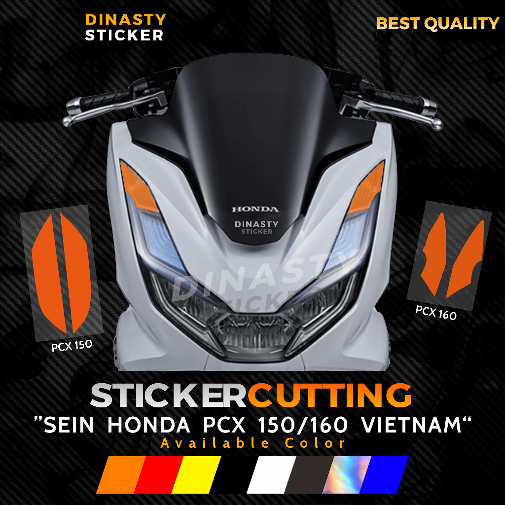 Pcx 150 160 VIETNAM STYLE Transparent Front Signal CUTTING STICKER ...