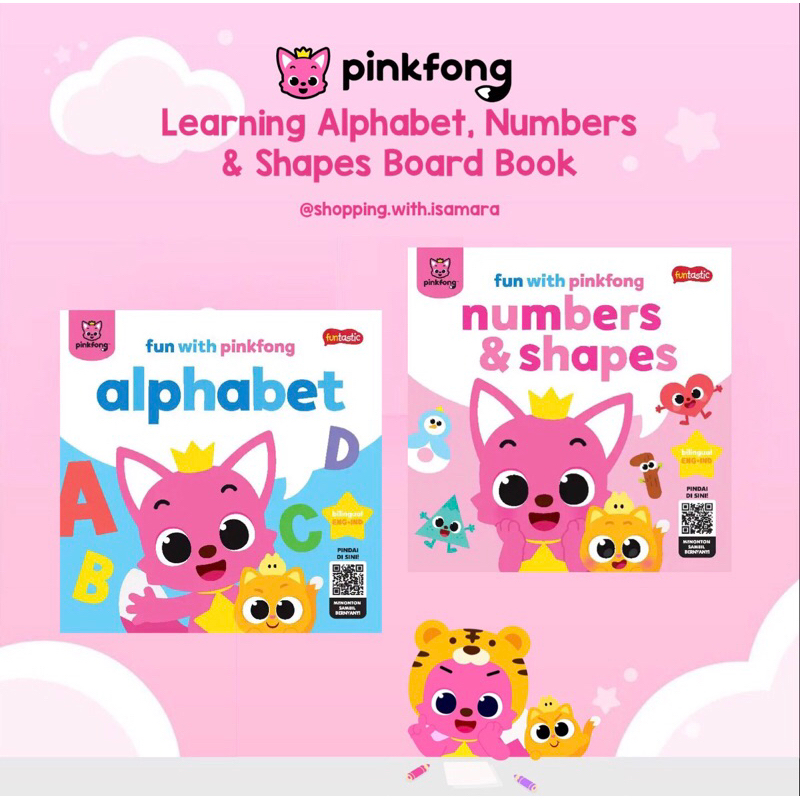 Pinkfong Baby Shark Learning Alphabet, Numbers & Shapes Board Book ...