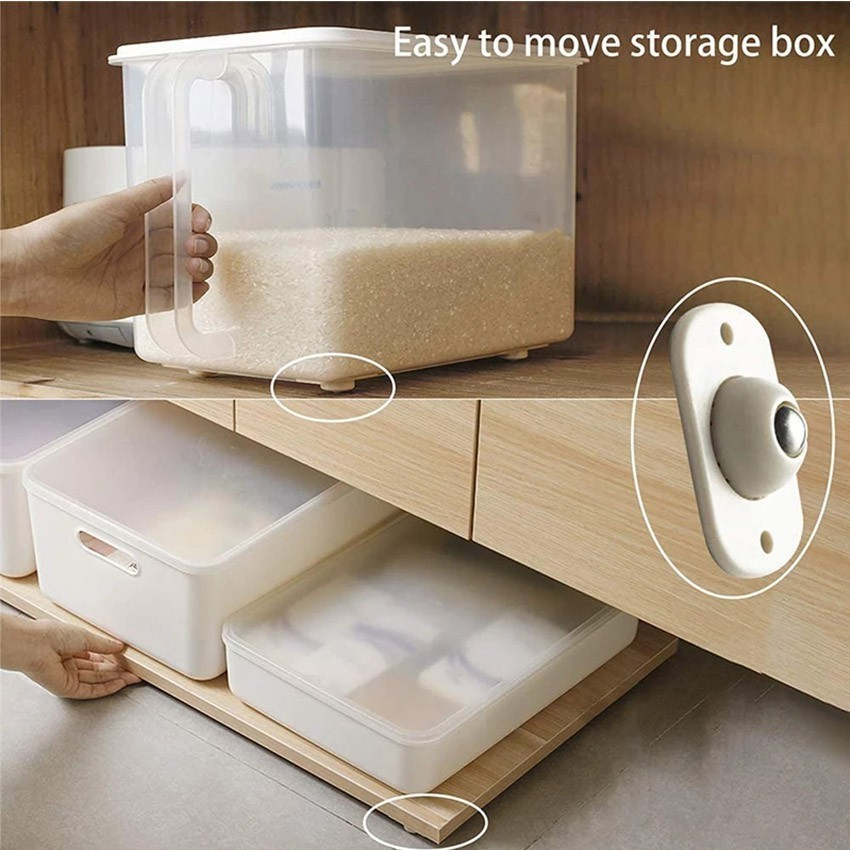 Mini Wheels Attached Mini Wheels Small Table Bucket Storage Box ...