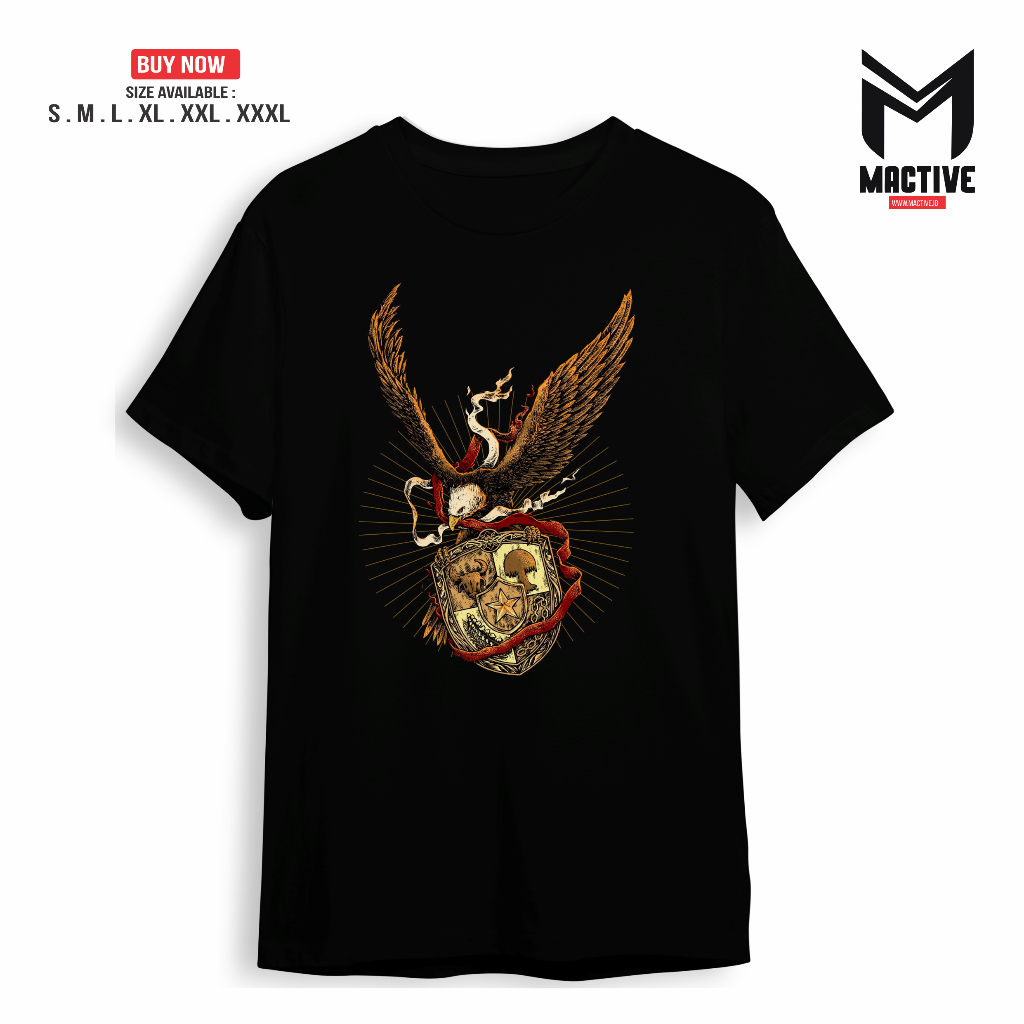 Garuda INDONESIA RAYA MERDEKA T-Shirt - KAOS 17th August Men COMBED 30S ...
