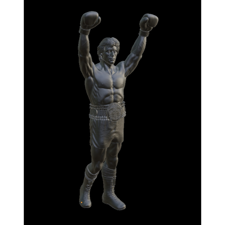 Miniature Figure ROCKY BALBOA Boxing Boxer 1/64 1/87 HO diorama ...