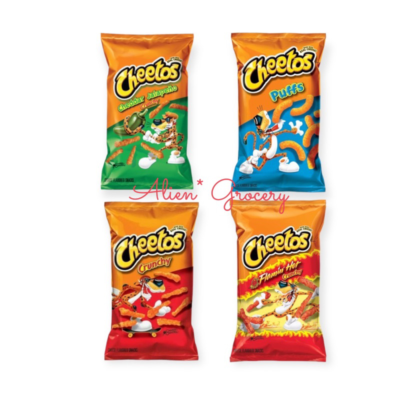 Cheetos USA Cheddar Jalapeno Crunchy Flamin Hot Puff Snack 8oz 9oz ...
