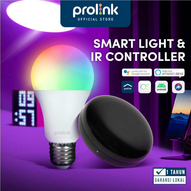 Prolink Smart Light LED Bulb (DS3601) + Universal Remote IR Controller (DS3301) | Shopee Singapore