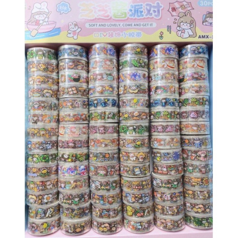 Korean momo roll sticker 1cm / rolling sticker / aesthetic sticker ...