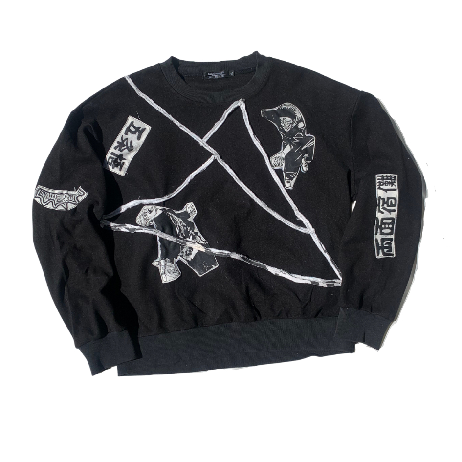 Anime-shian JUJUTSU KAISEN CREWNECK BONUS Stickers, MANGA Panels, And ...