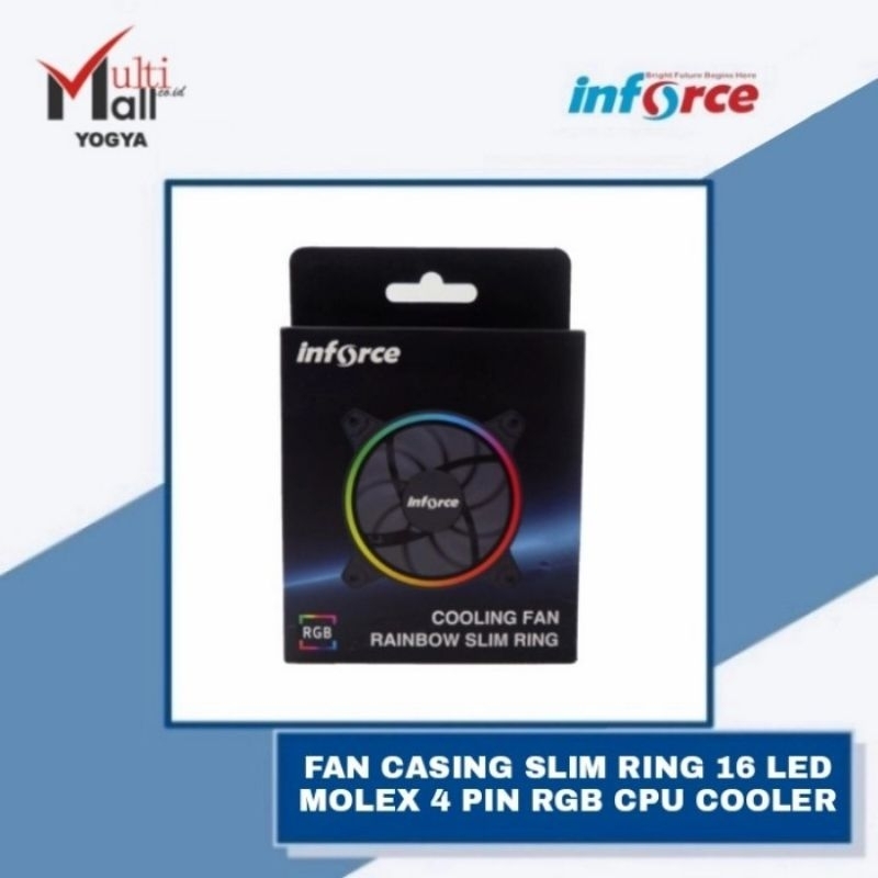 Inforce Cooling Fan Casing Slim Ring 1200RPM RGB CPU Cooler Molex 4 PIN ...