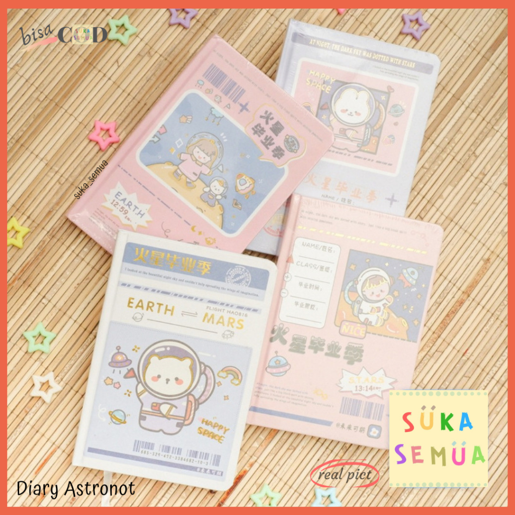 Astronaut Diary Book full Color 120 Sheets A5 - hard copy // FullColor ...