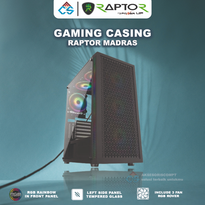 Raptor MADRAS Gaming Case - FULL ATX Gaming Case | Shopee Singapore