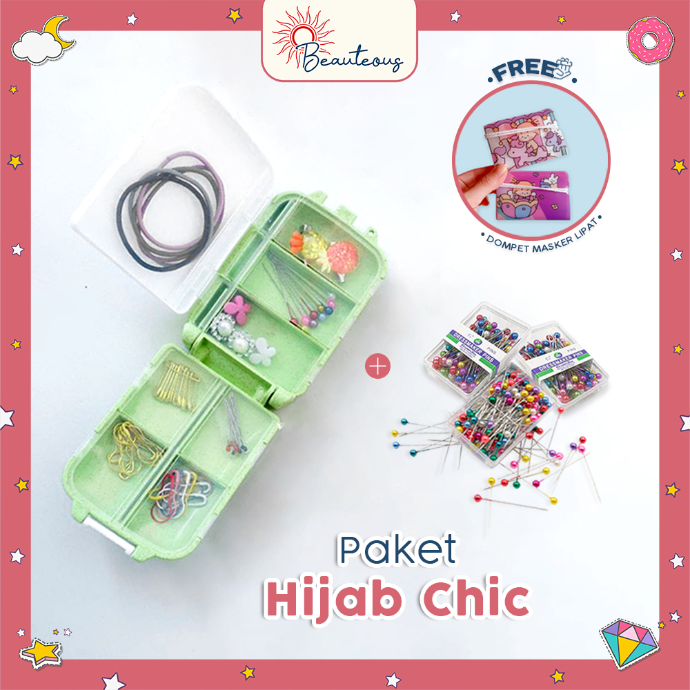 Hijab Accessories Storage Box Package Brooch Pins | Shopee Singapore