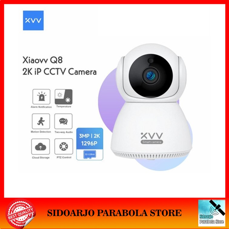 Ip Camera Xiaovv Q8 2K 3MP Indoor Smart PTZ Ipcam Wifi CCTV Wireless ...