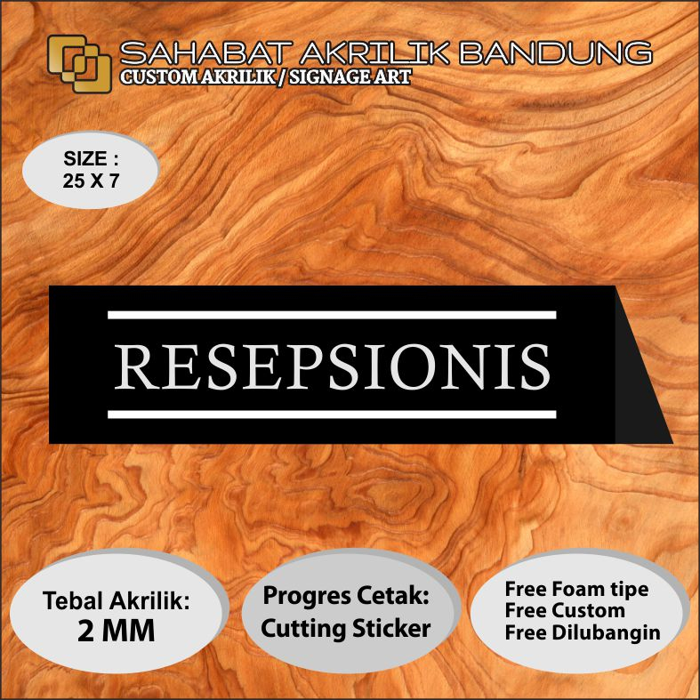 Acrylic SIGN RECEPTIONAL TABLE | Shopee Singapore