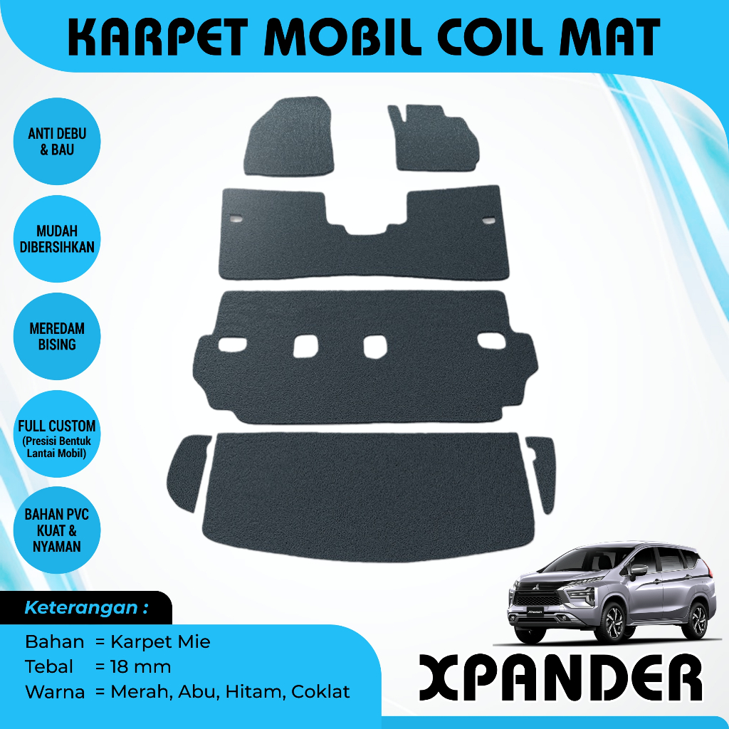 Latest Xpander Cross Vermicelli Noodle Car Mat Mitsubishi Car Noodle ...