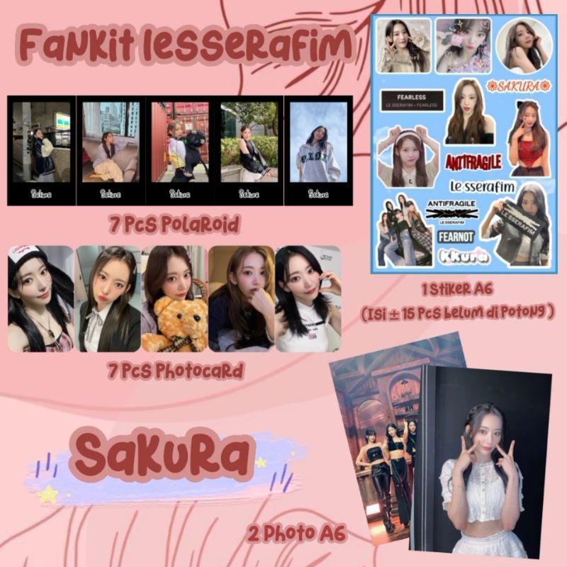 Fankit LESSERAFIM / FANKIT KPOP / FANKIT LESSERAFIM / LESSERAFIM ...