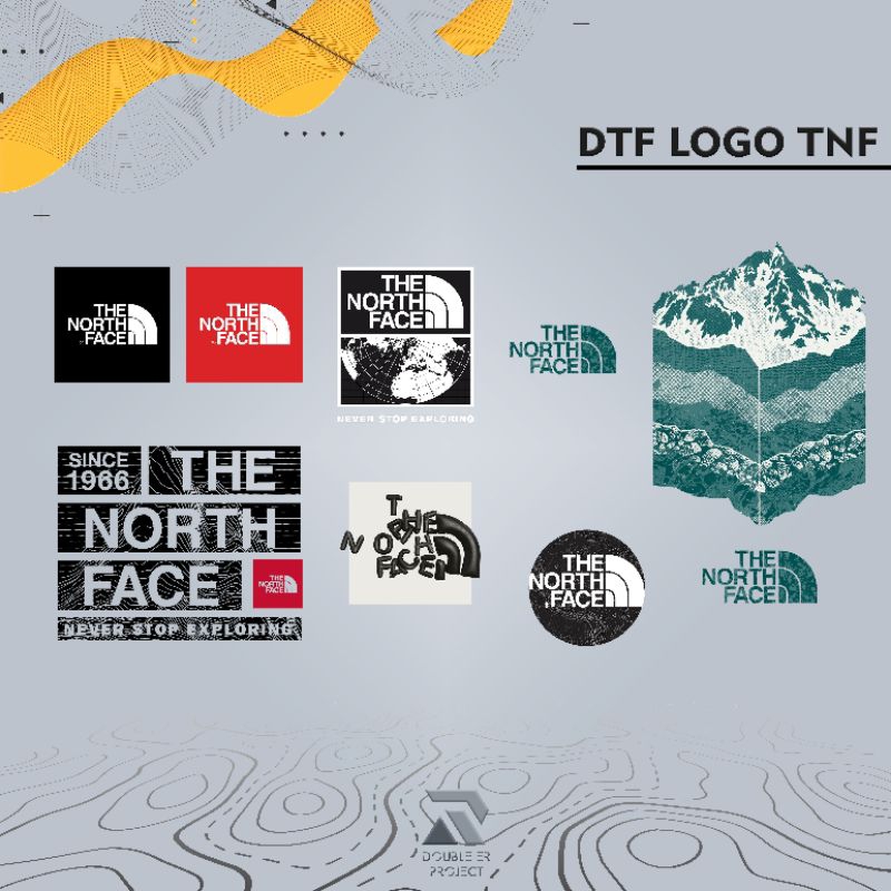 Tnf 3 Outdoor Logo Ironing/Press DTF Screen Printing Sticker | Shopee ...