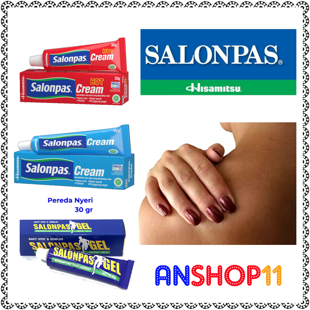 Salonpas Cream 30 Grams/Cream/Gel/Aches/Injury/Muscle And Joint Pain ...