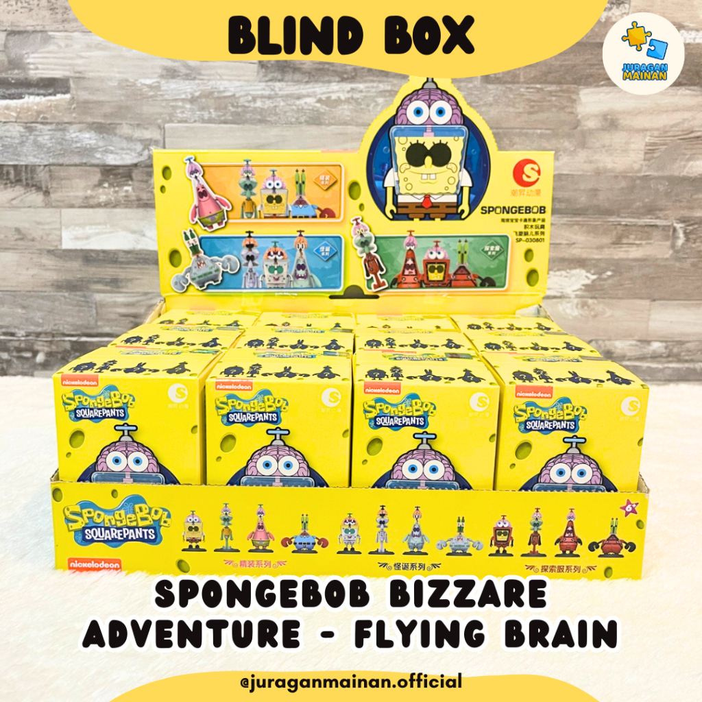 Blindbox Spongebob Brain Head Blinbox - Random Stacking and ...