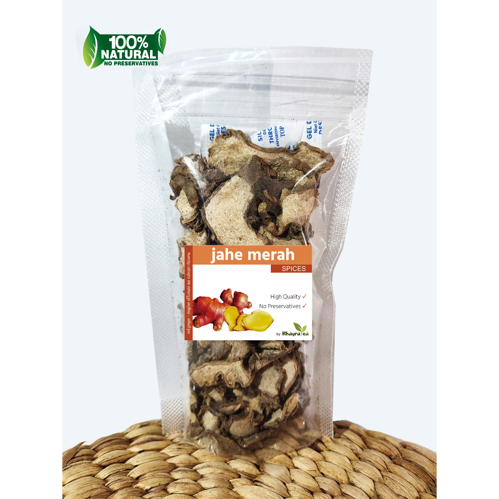 MERAH Dried Sliced Red Ginger 60g Red Ginger slice/ Red Ginger tea ...