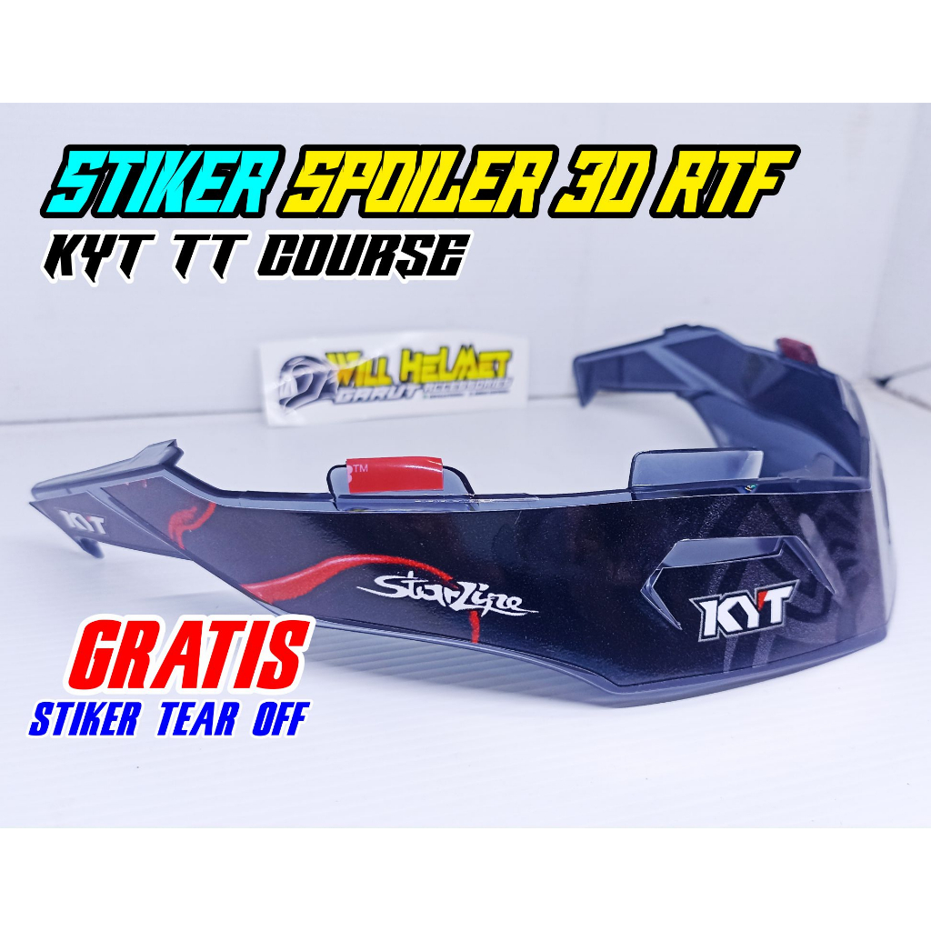 KYT TT Course Spoiler Stickers All 3D RTF Spoiler Motifs High Quality ...