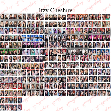 [READY/SET] Itzy CHESHIRE PHOTOCARD FAN MADE UNOFFICIAL YANGPASHOP ISJI ...
