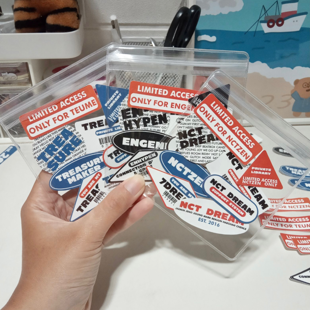 (min Co15k) STICKER PACK DIE CUT DREAM, TRSR, ENHA | Shopee Singapore