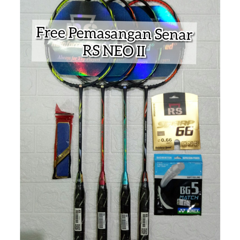 RS POWER SMASH/RALLY/PURE/MAX BADMINTON RACKET ORIGINAL 100% | Shopee ...