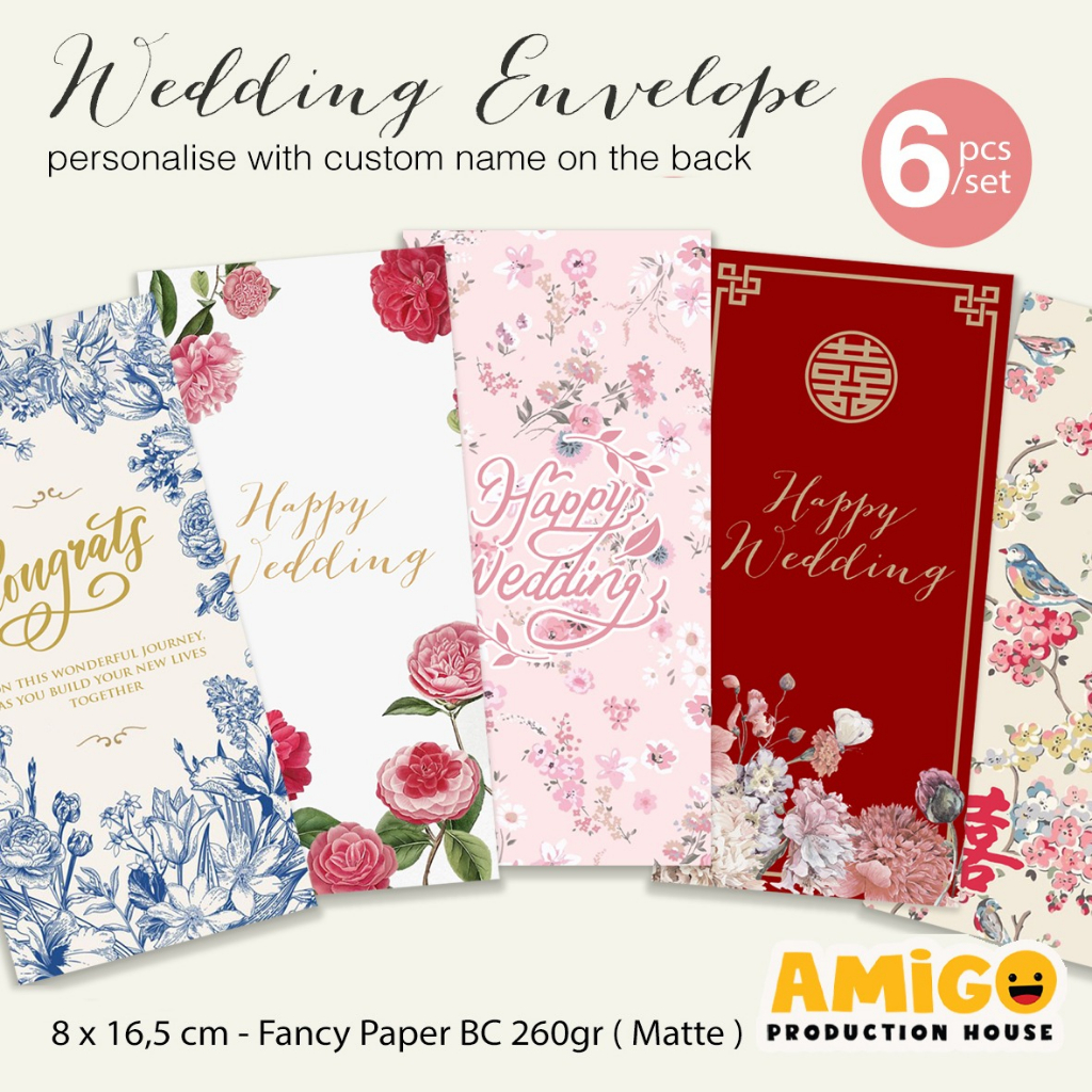 Wedding Angpao Wedding Envelope Premium Custom Wedding Envelopes ...