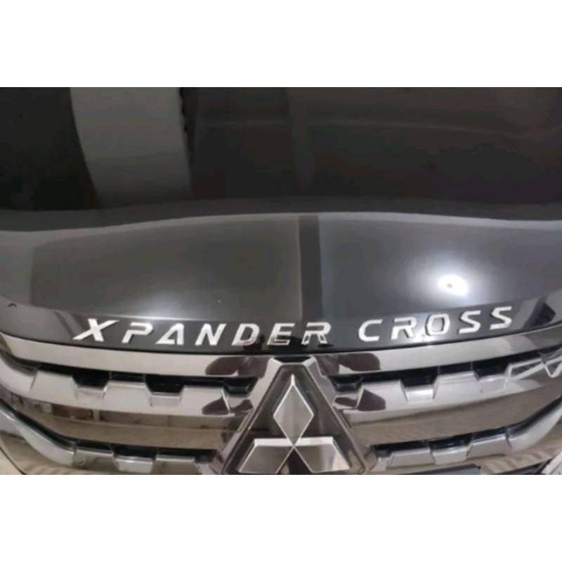 MESIN Thick XPANDER CROSS Engine Hood Emblem Logo Chrome Color ...