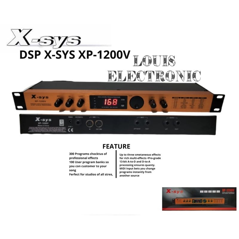 Vocal Effects X-SYS DSP X-SYS XP-1200V XSYS XP 1200V ORIGINAL | Shopee ...