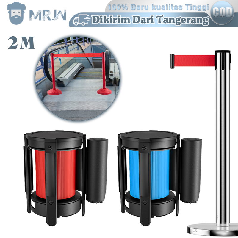 2m Queue Barrier Rope/Queue Pole Head/Roll Ribbon Head/Queue Barrier ...