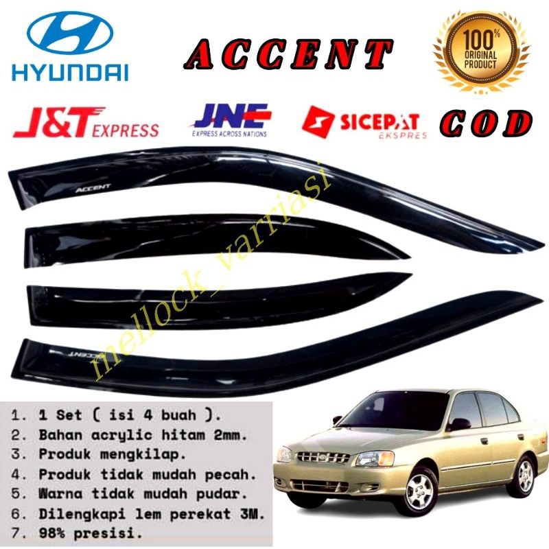 Hyundai ACCENT Car Door Gutter (FULL SET) | Shopee Singapore