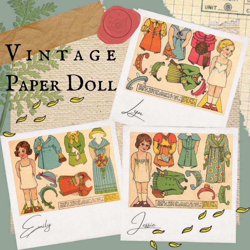 Bp BP AN JADUL BP ZAMAN DULU CHILDREN'S TOYS VINTAGE PAPER DOLL ...
