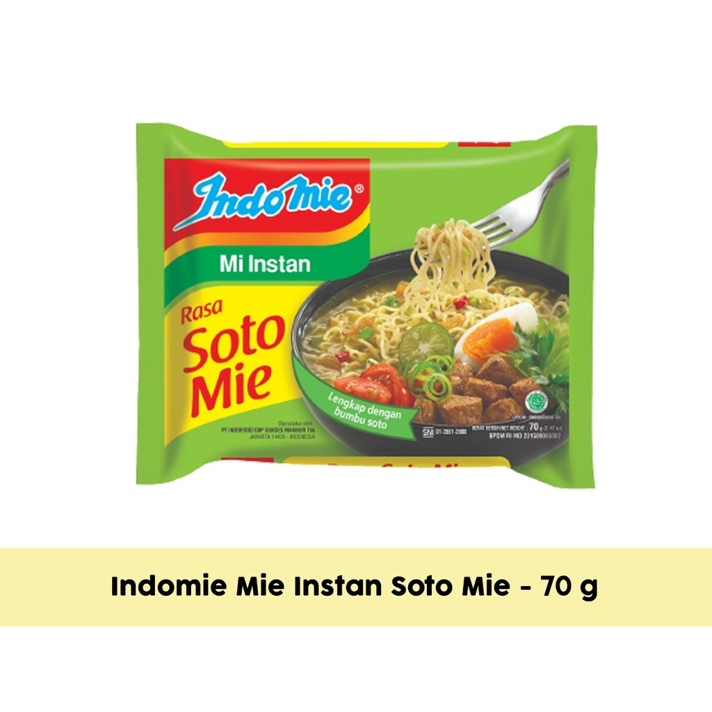 Indomie Assorted Flavors Indomie Fried/Indomie Soto/Indomie Curry ...