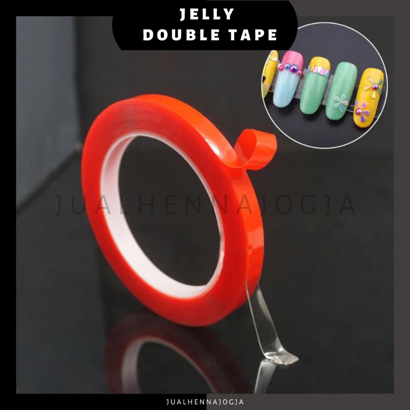 JELLY DOBLE TAPE FAKE NAIL ART FAKE nails double TAPE TAPE nail art ...