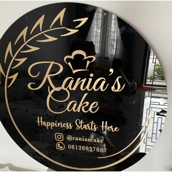 Custom Logo Signage 80cm Acrylic Embossed Acrylic Shop Logo Sign Board ...