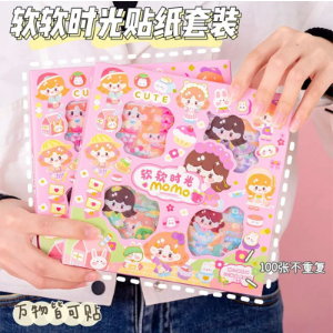 【CM】Sticker Waterproof Sticker New Momo Box Contains 100 Sheets ...