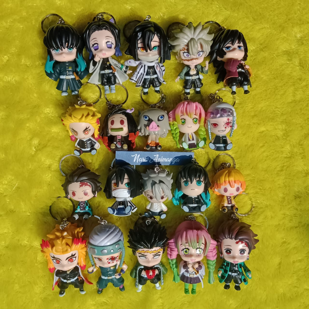 GANTUNGAN Nara Animanga Action Mini Figure Keychain Motorcycle Car ...