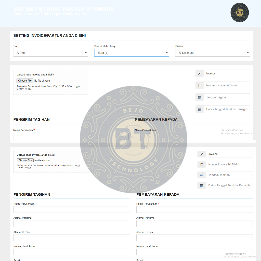 WEB PHP SOURCE CODE GENERATION COMPLETE AUTOMATIC INVOICE FULL SUPPORT WITH WARRANTY | Shopee ...