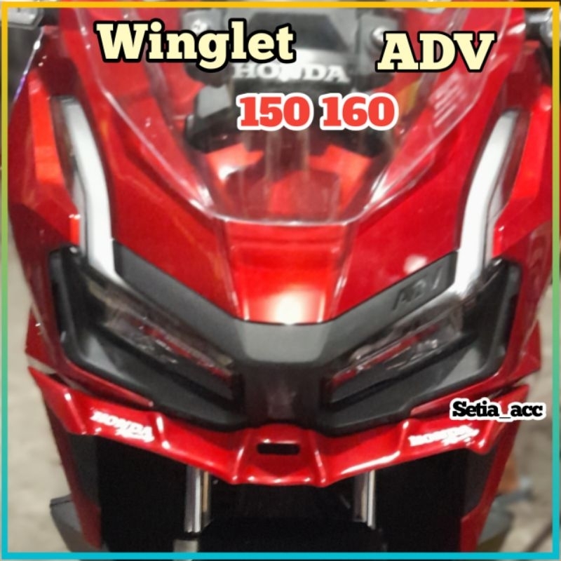 Adv 160 MHR RACING Duck Muzzle Winglet ABS Plastic | Shopee Singapore