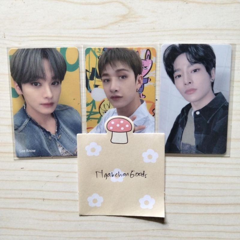 Stray Kids Photocard PC Shinhan Card Bang Chan Leeknow Luckydraw Soundwave Oddinary I.N | Shopee ...