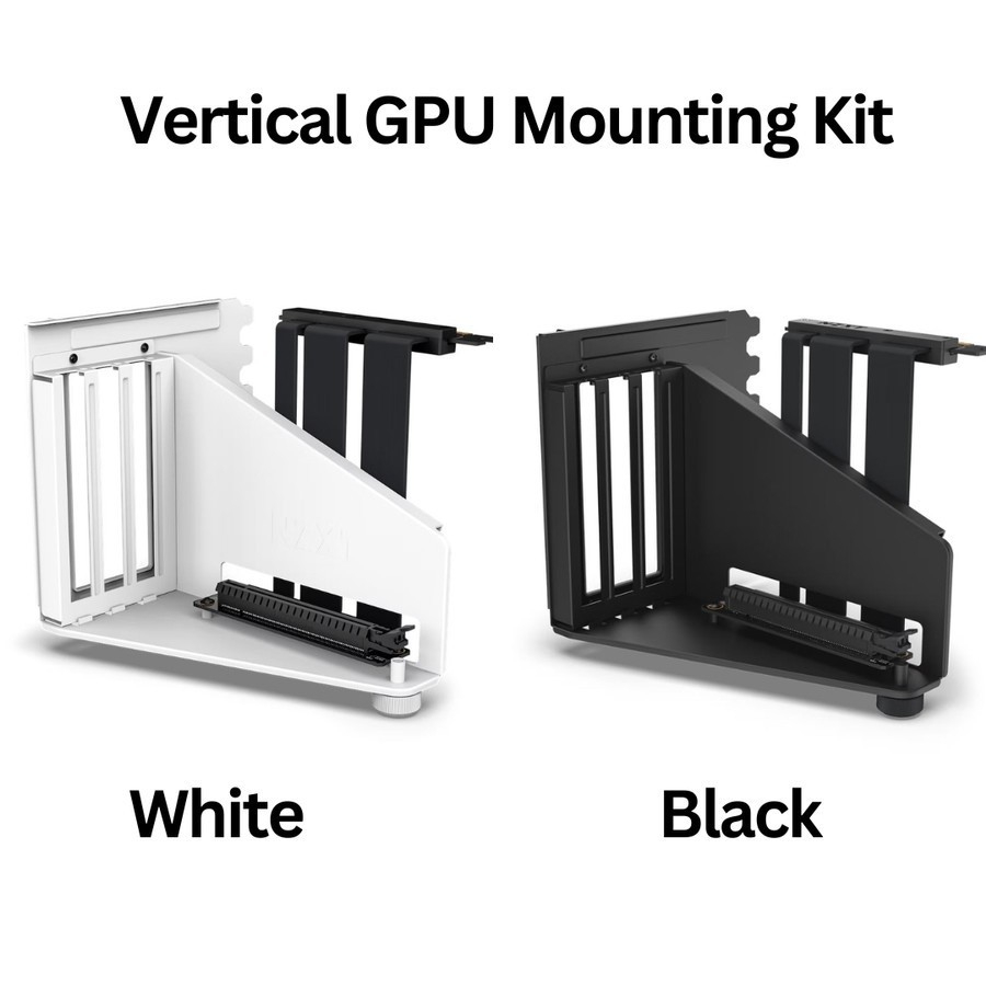 Nzxt Vertical GPU Mounting Kit - GPU Holder & PCIe 4.0 Riser Cable ...