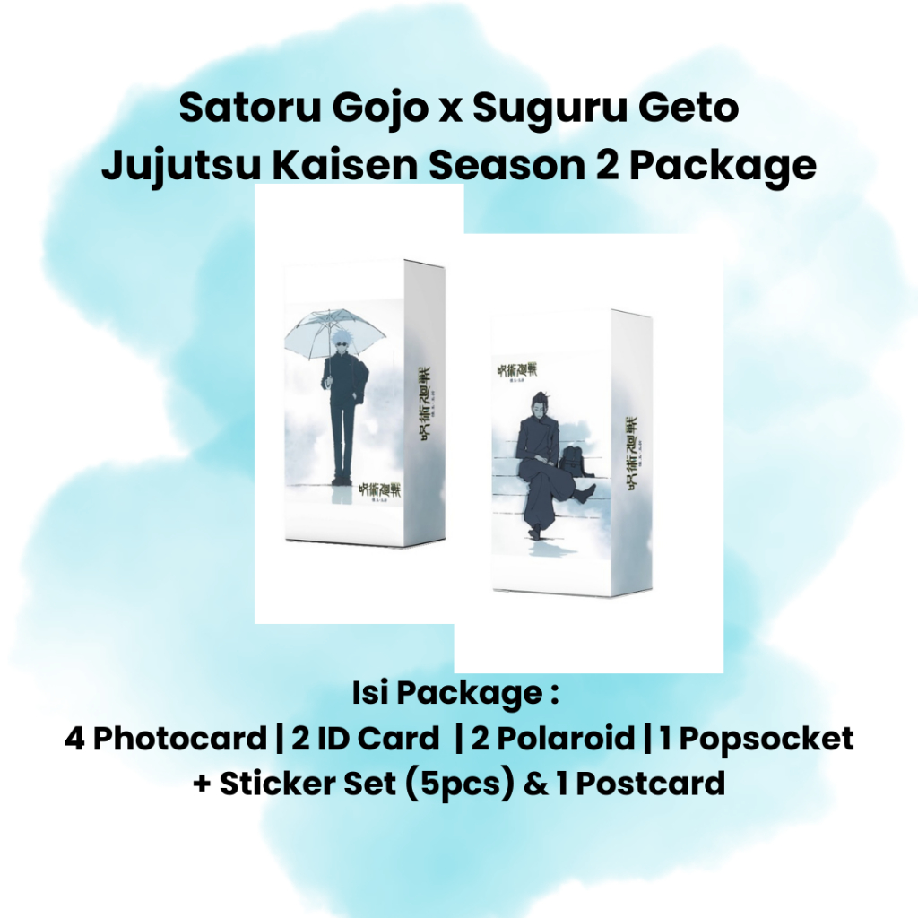 Jujutsu KAISEN Season 2 Gojo Satoru & Suguru Geto Package | Shopee ...