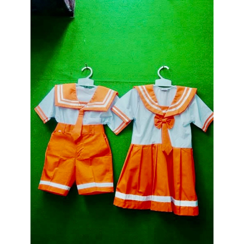 Orange Kindergarten Uniform/TK-PAUD Kindergarten | Shopee Singapore
