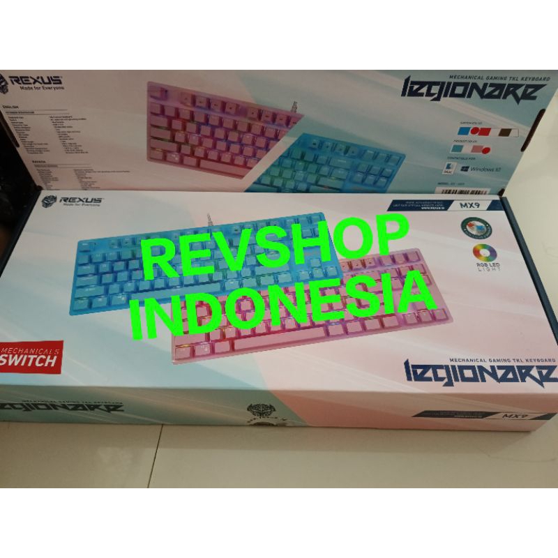 Rexus Mechanical Gaming Keyboard Legionare Mx9 TKL RGB | Shopee Singapore