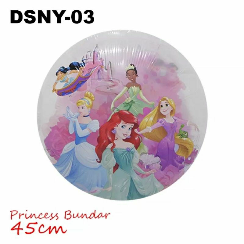 RATU Round foil balloons character princess snow white cinderella belle ...