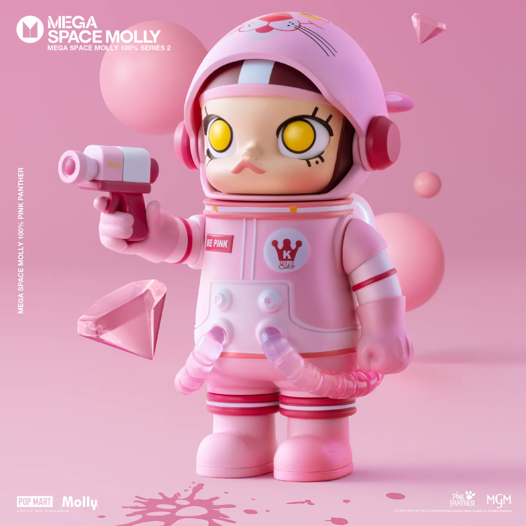 Popmart Mega Space Molly 100% Series 2 - PINK PANTHER - Pop Mart ...