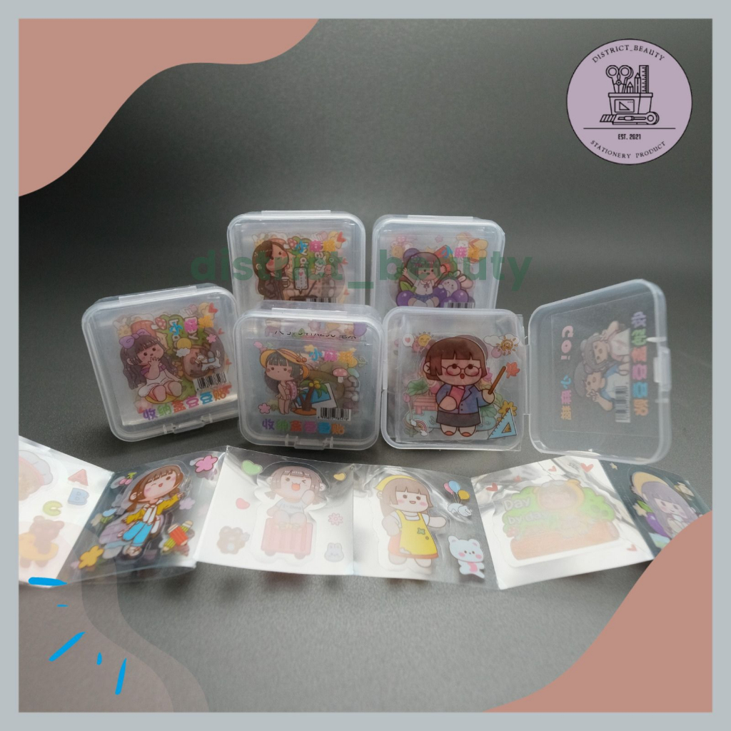 Masu BOX MINI Sticker Contains 12 Sheets Of MINI Waterproof Sticker ...